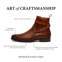 The Dylan Boot - Woven Leather Boot | TAFT