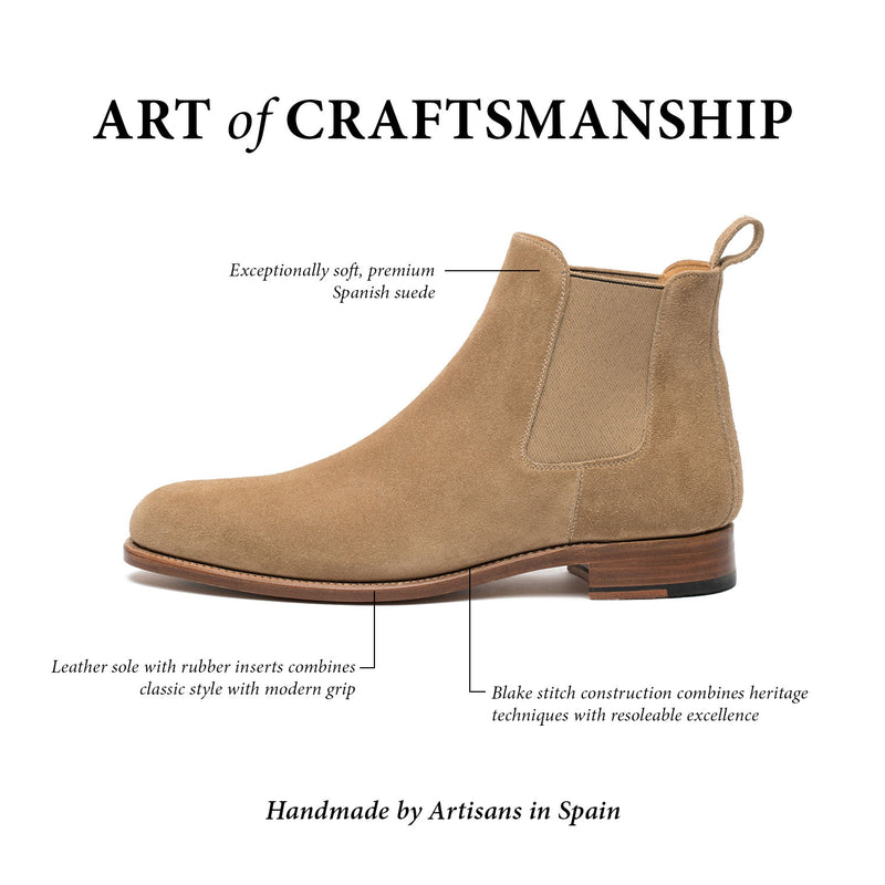 The Jude Boot in Tonal - Men's Beige Chelsea Boot | TAFT