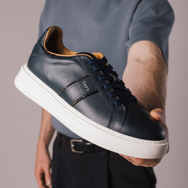 The Logan | Men's Premium Sneaker in Navy