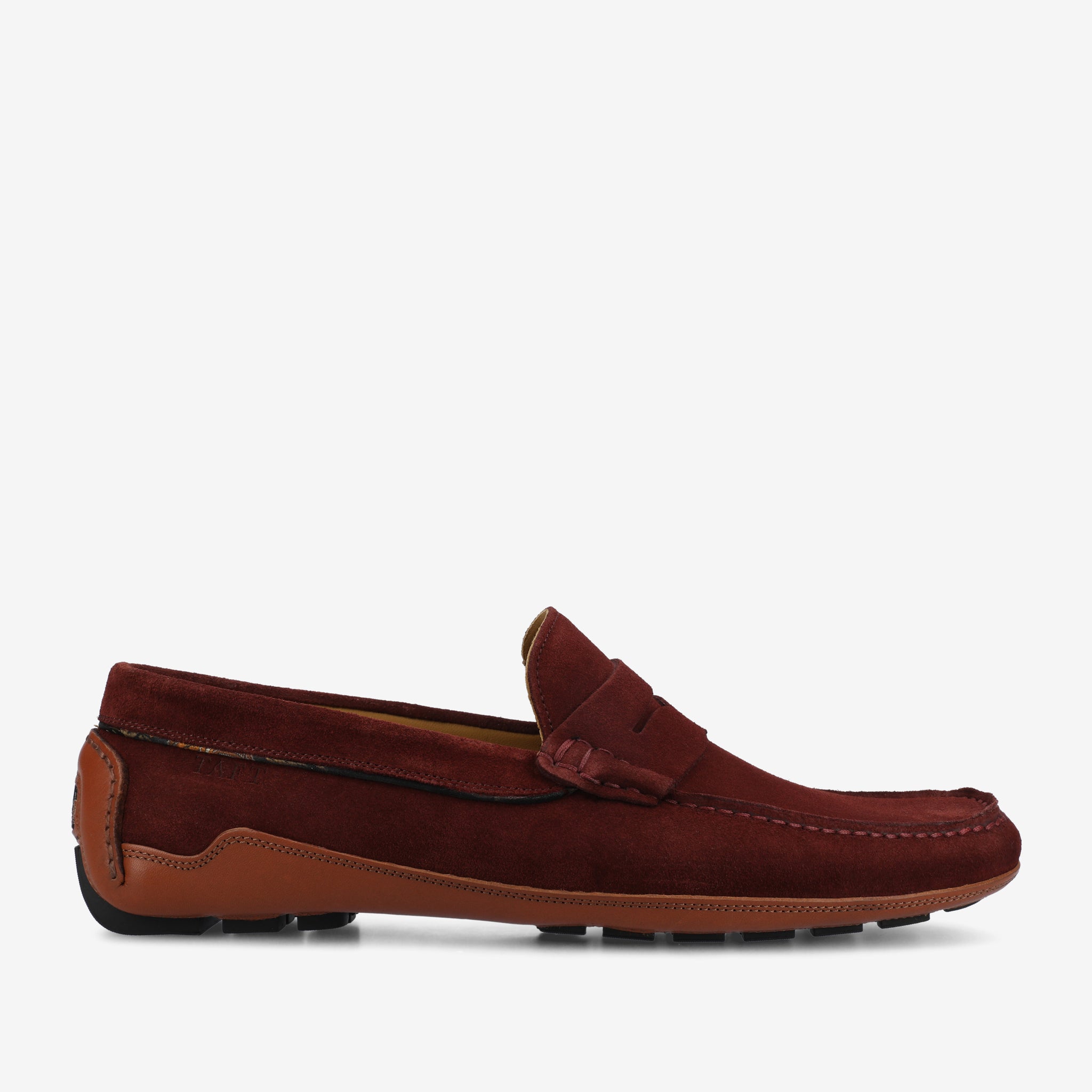 The Luke Driver Moc | Men's Slip On in Bordeaux Red
