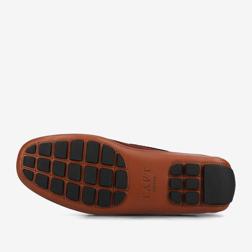 The Luke Driver Moc | Men's Slip On in Bordeaux Red