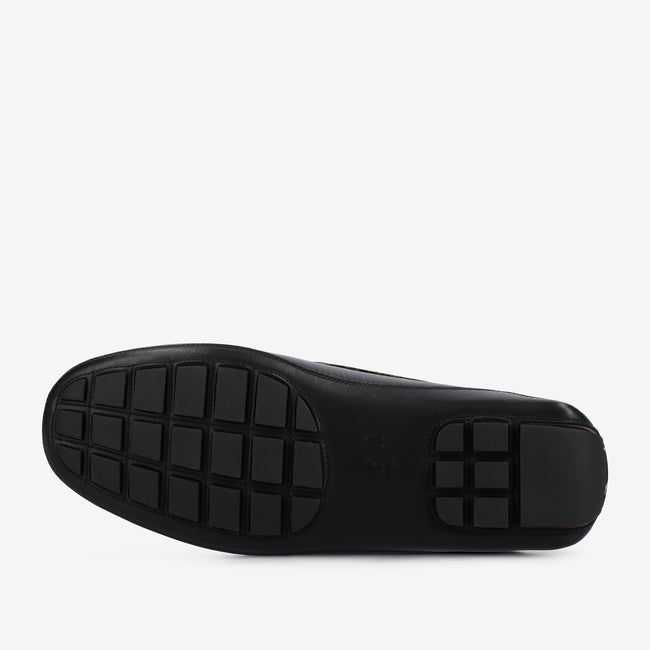 The Luke Driver Moc | Men's Slip On in Black