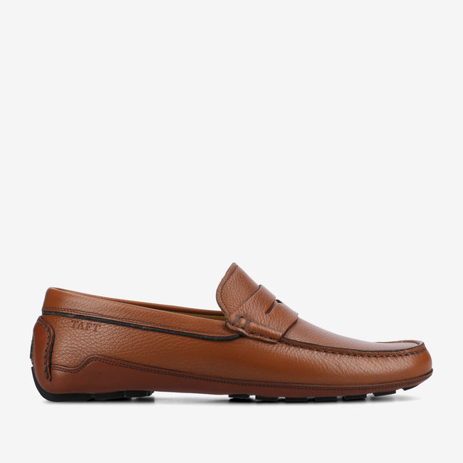 The Luke Driver Moc | Men's Slip On in Taupe Suede in Tan