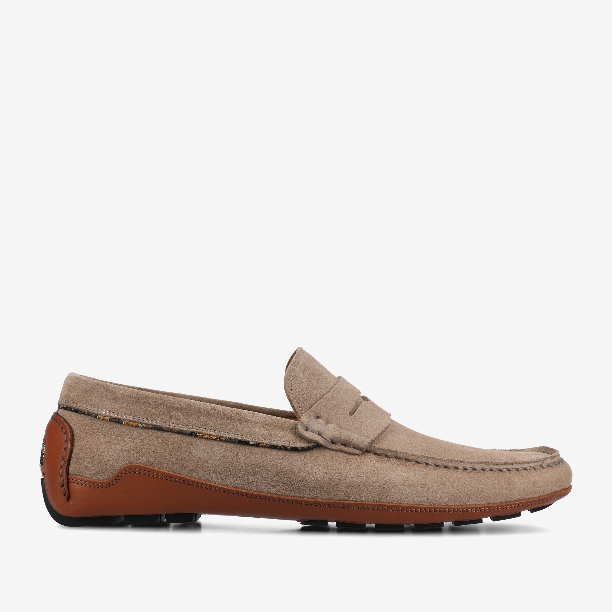 The Luke Driver Moc | Men's Slip On in Taupe Suede