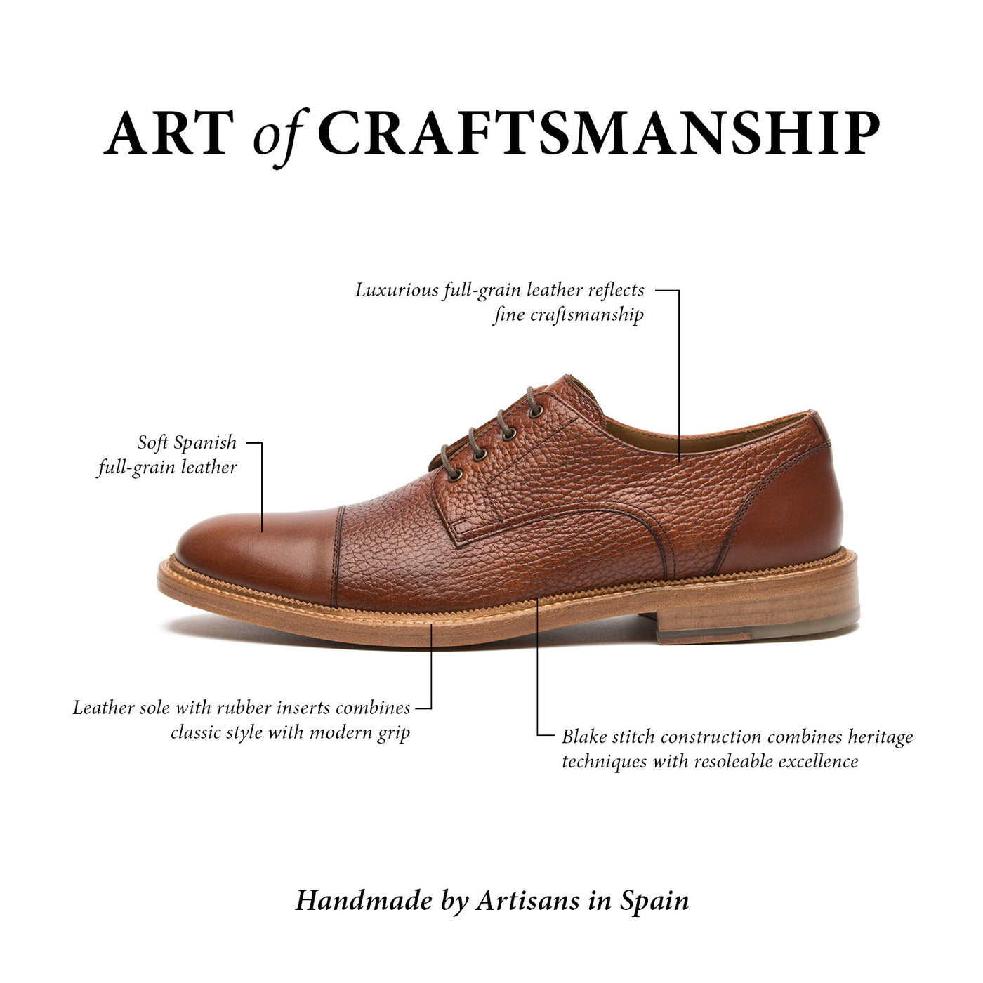 The Rome Shoe - Brown Leather Shoes | TAFT