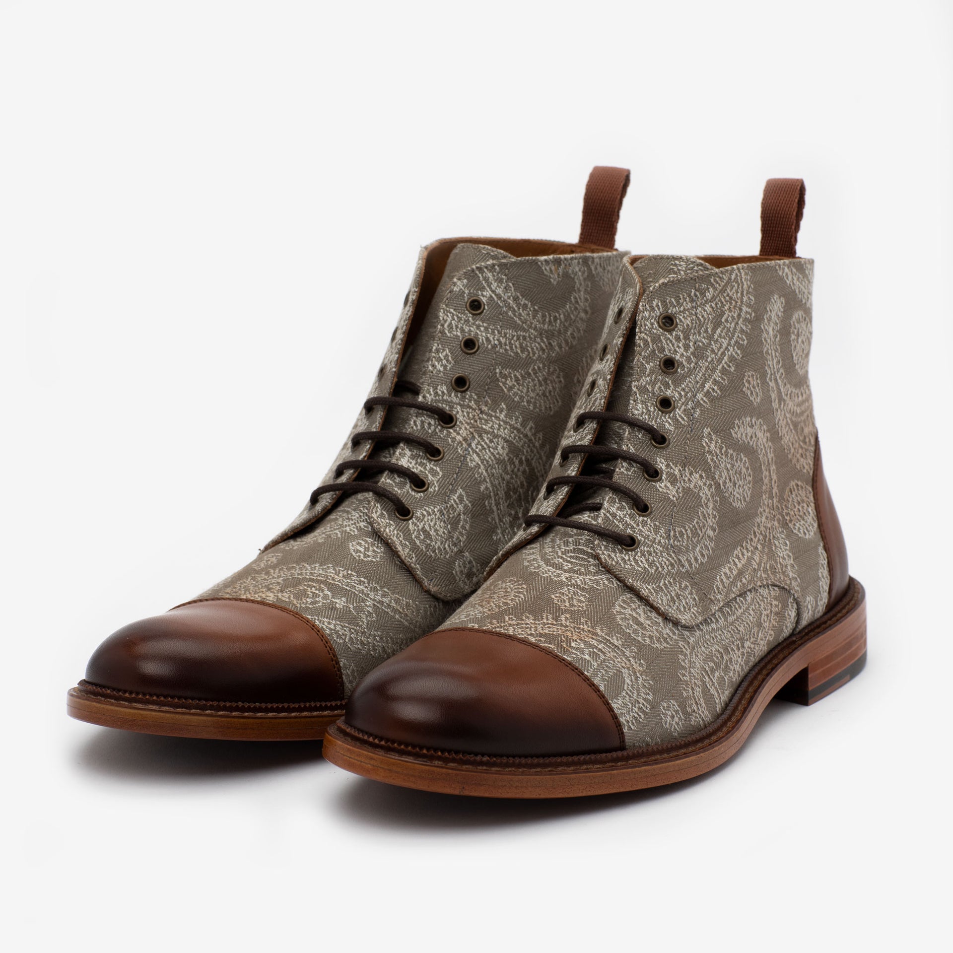The Jack Boot in Taupe Paisley | TAFT