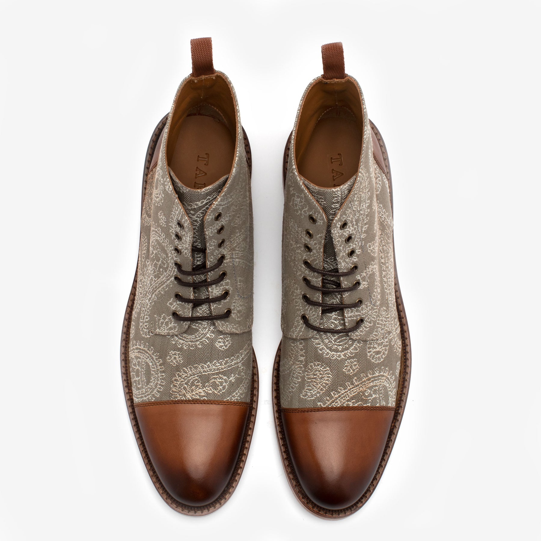 The Jack Boot in Taupe Paisley | TAFT